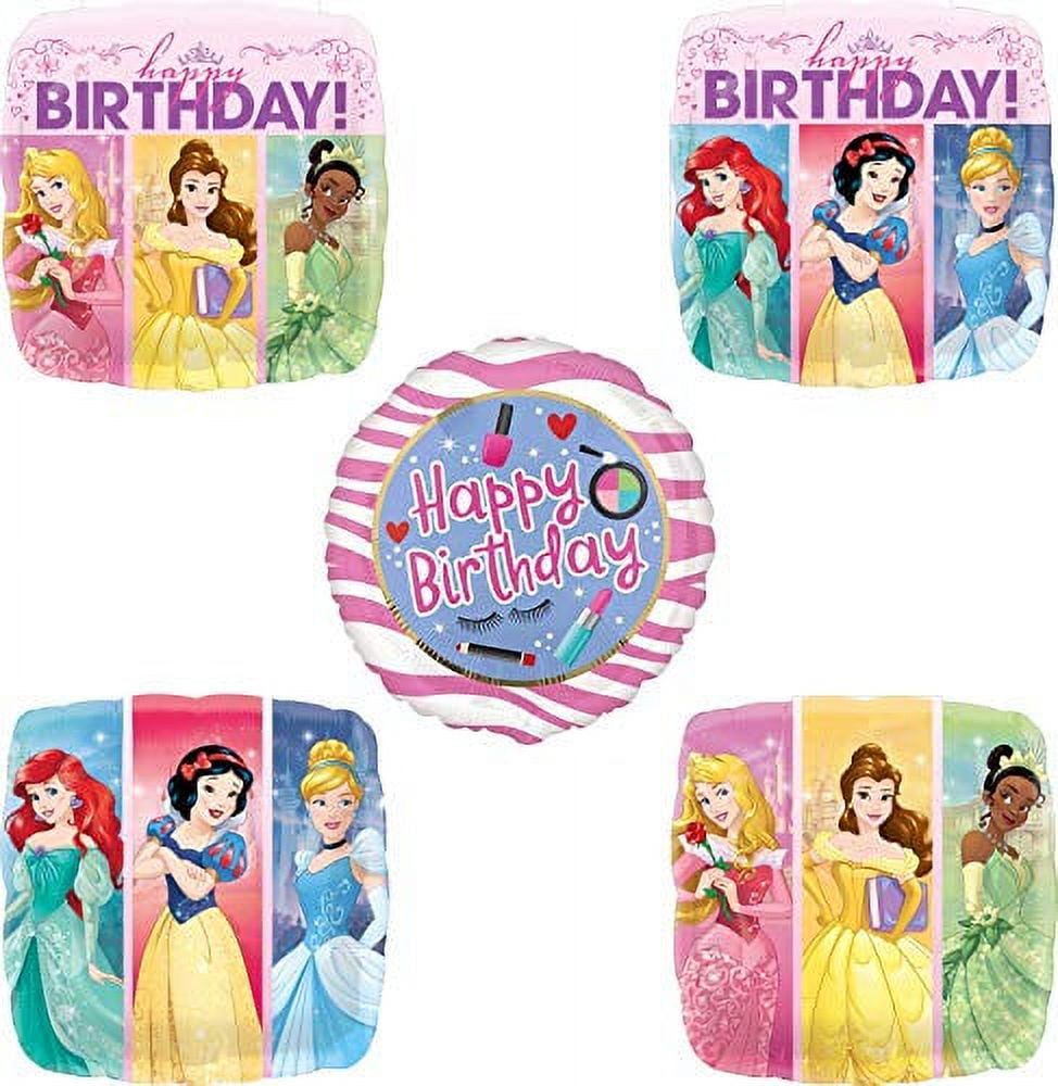 Disney Princess Party Supplies Birthday 5 piece Balloon bouquet ...