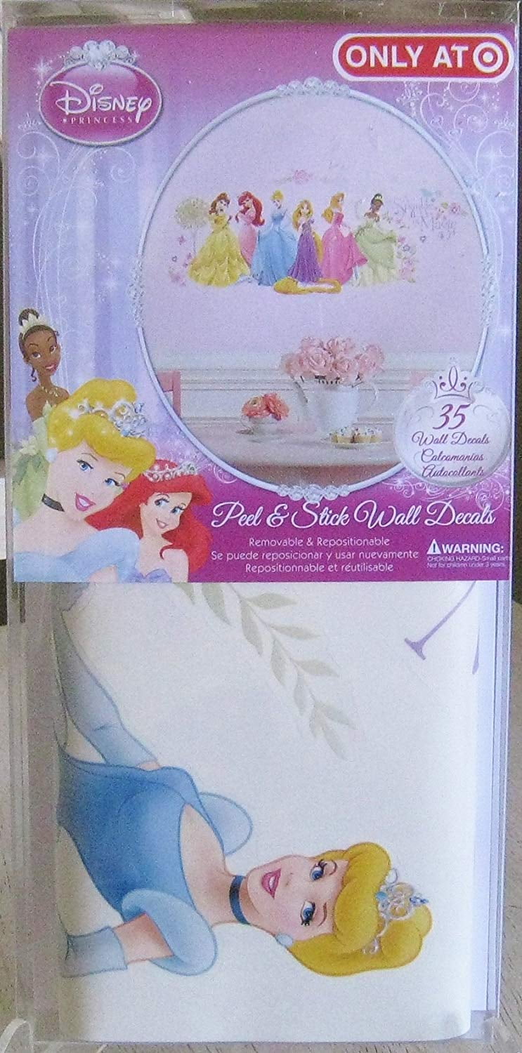 Disney Princess Peel & Stick Wall Decals 35-Piece, 6 Princesses by York ...