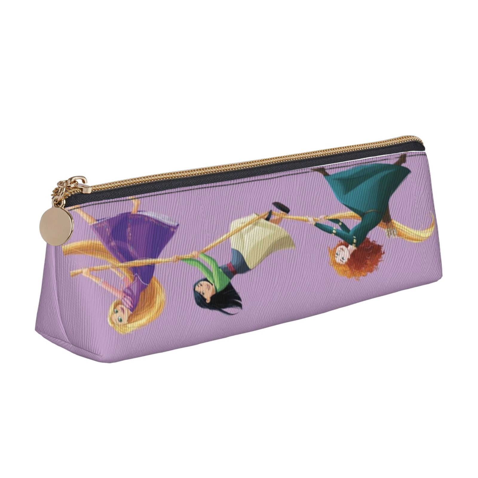 Disney Princess Pencil Case, Triangle Portable Pen Bag Pouch with ...