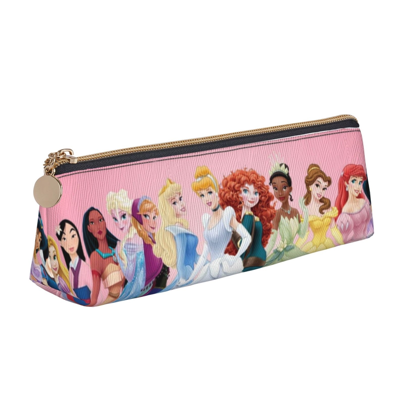 Disney Princess Pencil Case, Triangle Portable Pen Bag Pouch with ...
