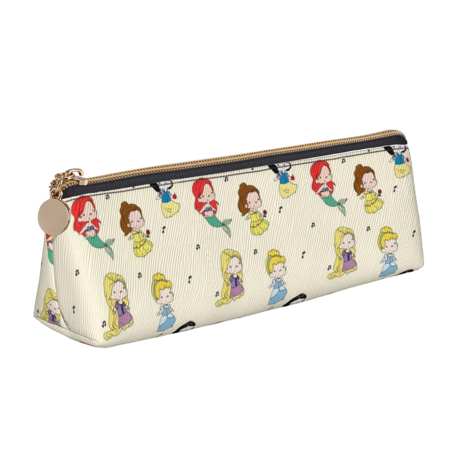 Disney Princess Pencil Case, Triangle Portable Pen Bag Pouch with ...