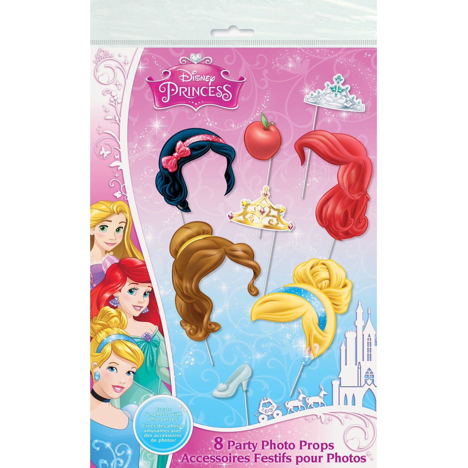 Disney Princess Photo Booth Props, 8pc - Walmart.com