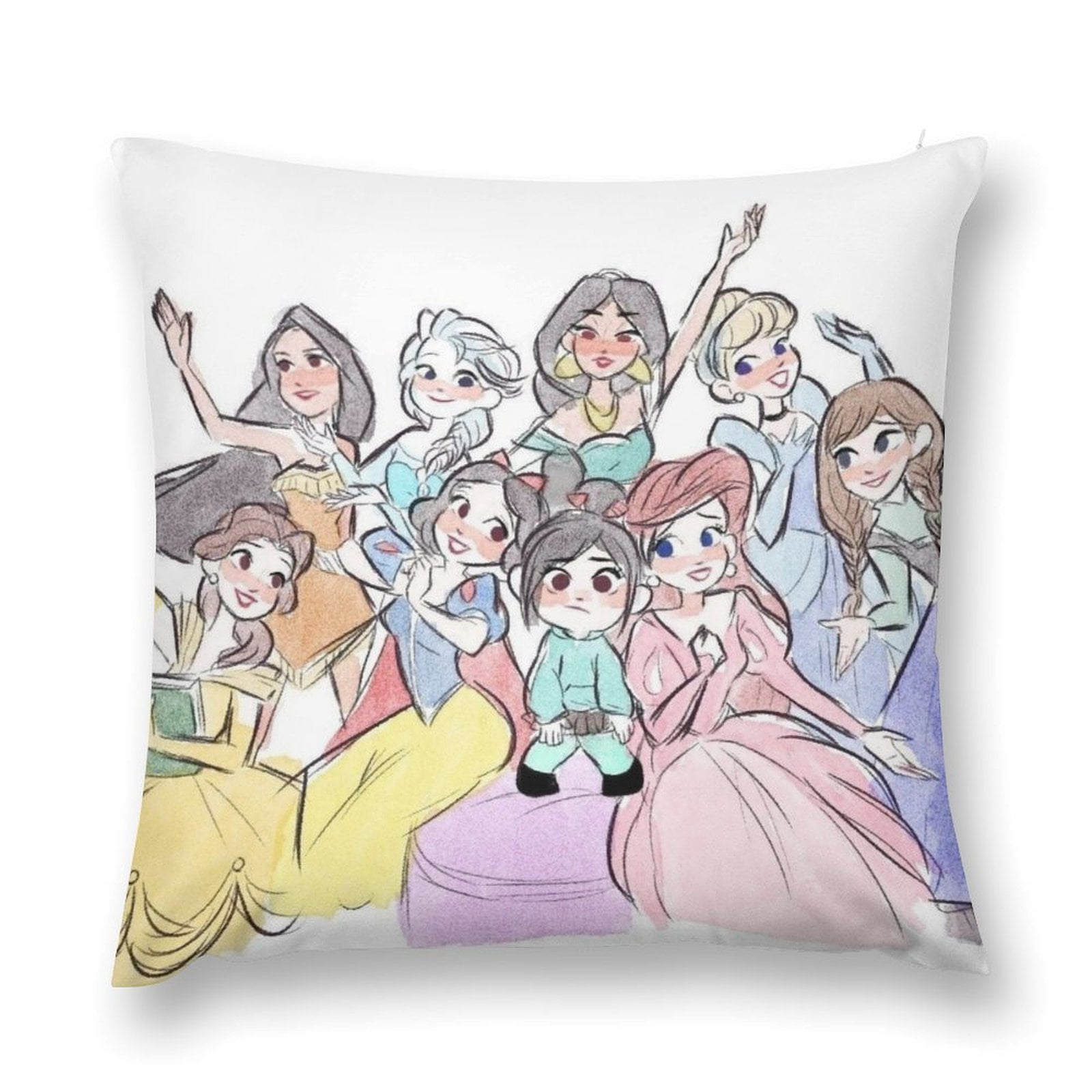 Disney Princess Pillowcase Cartoon Anime for Living Room Bedroom Office ...