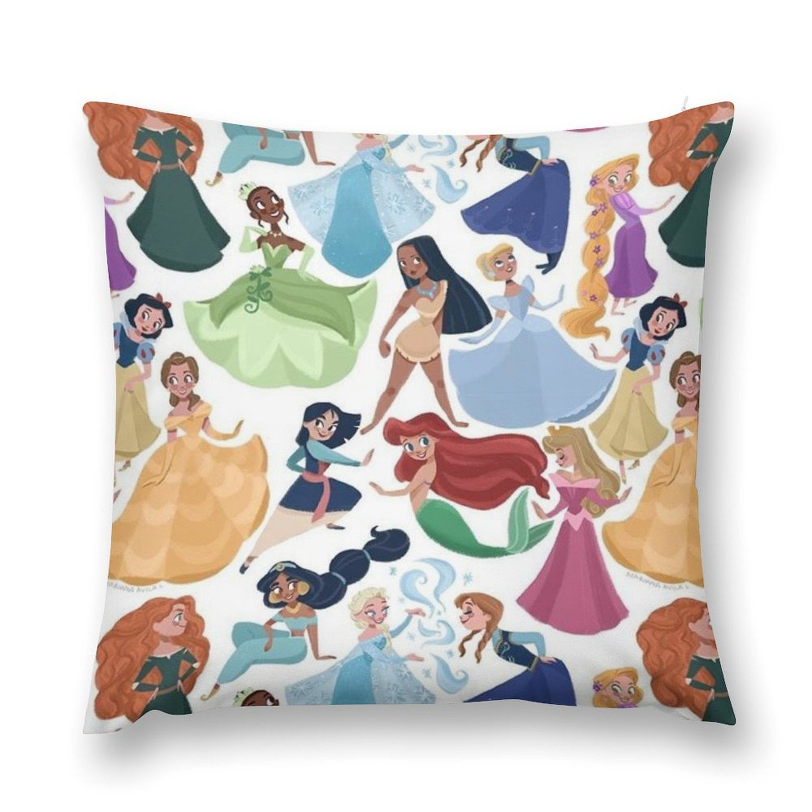 Disney Princess Pillowcase Cartoon Anime for Living Room Bedroom Office ...