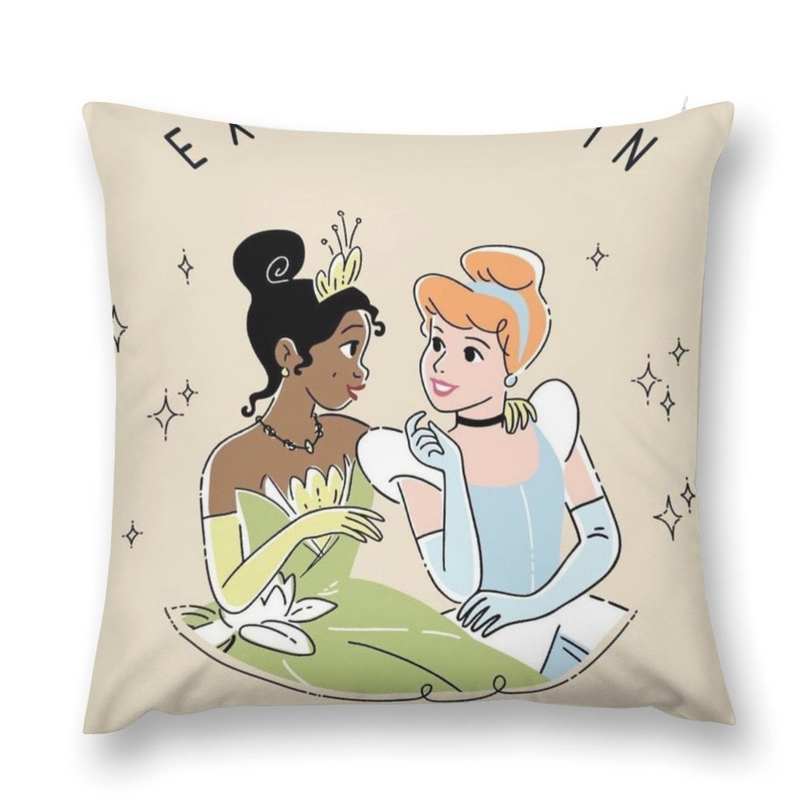 Disney Princess Pillowcase Cartoon Anime for Living Room Bedroom Office ...