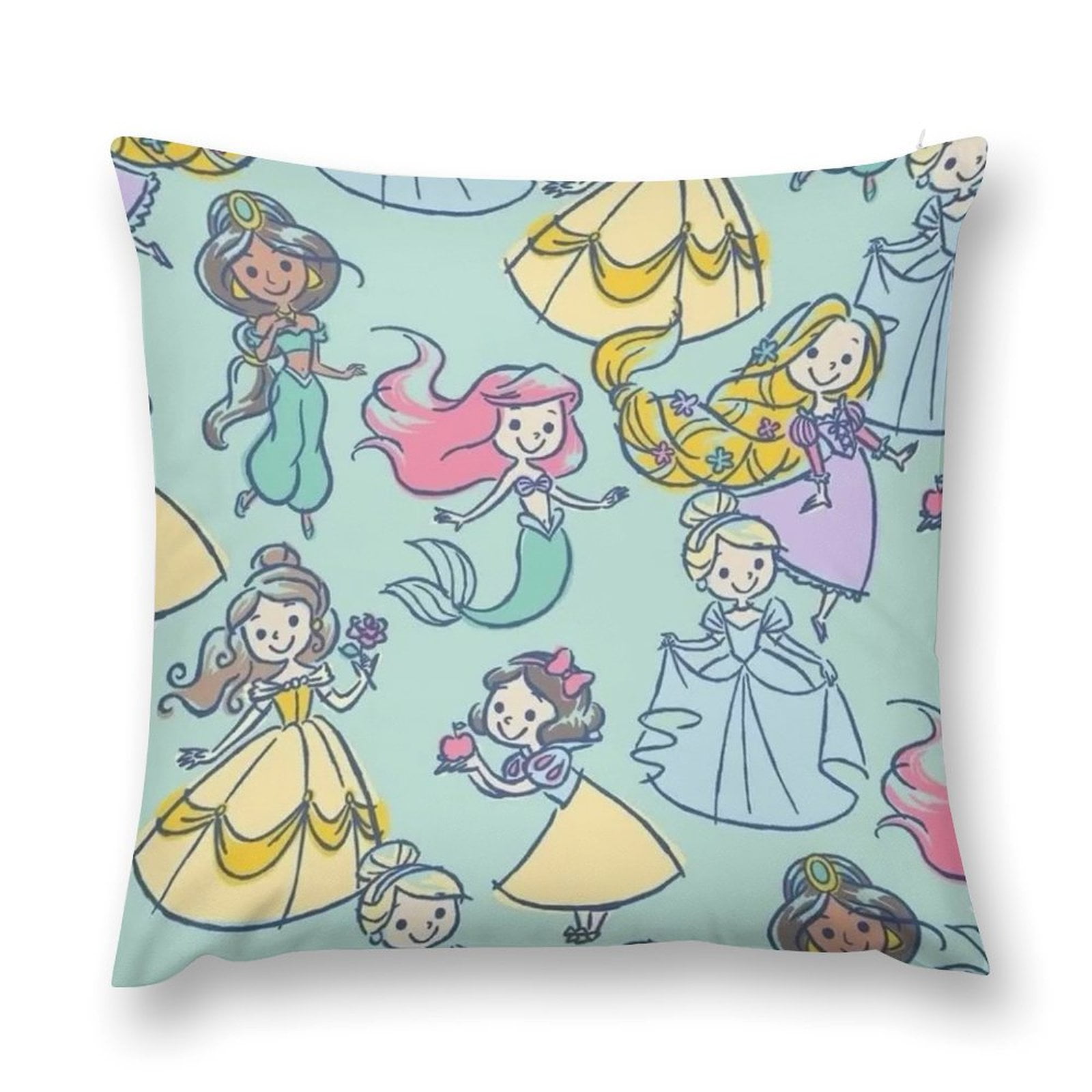 Disney Princess Pillowcase Cartoon Anime for Living Room Bedroom Office ...