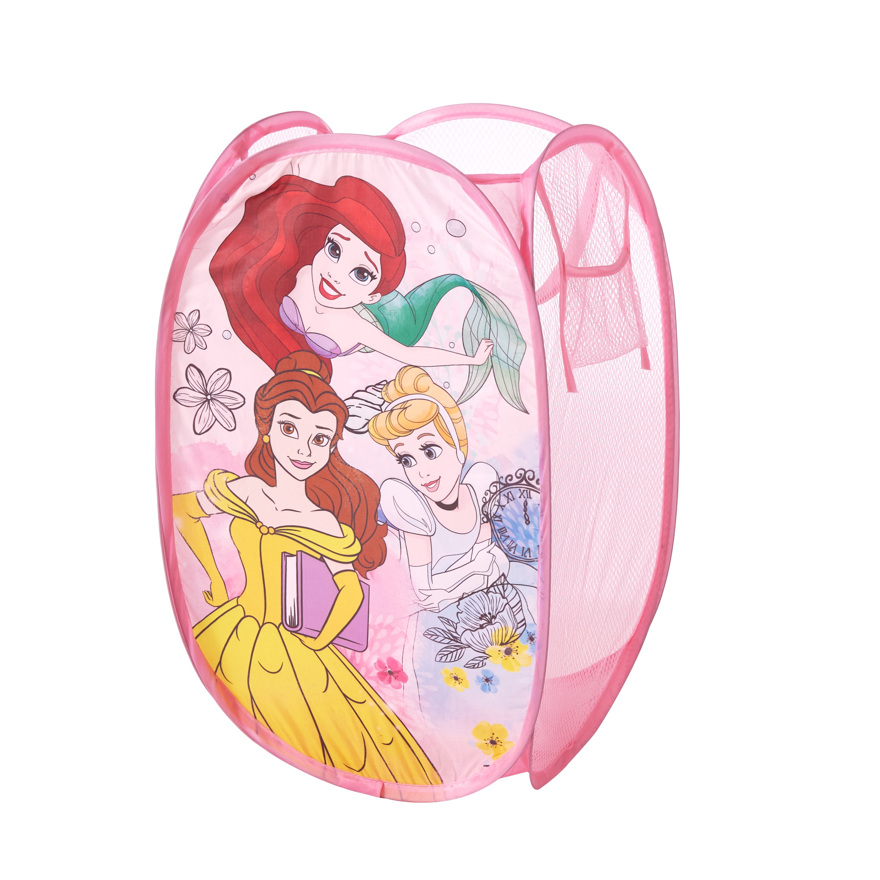 Disney Princess Pink Polyester Pop up Hamper for Children's Bedroom ...