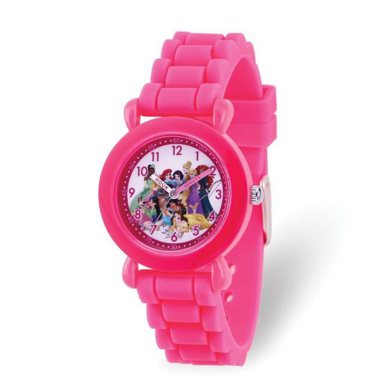 Disney Princess Pink Silicone Time Teacher Watch - Walmart.com
