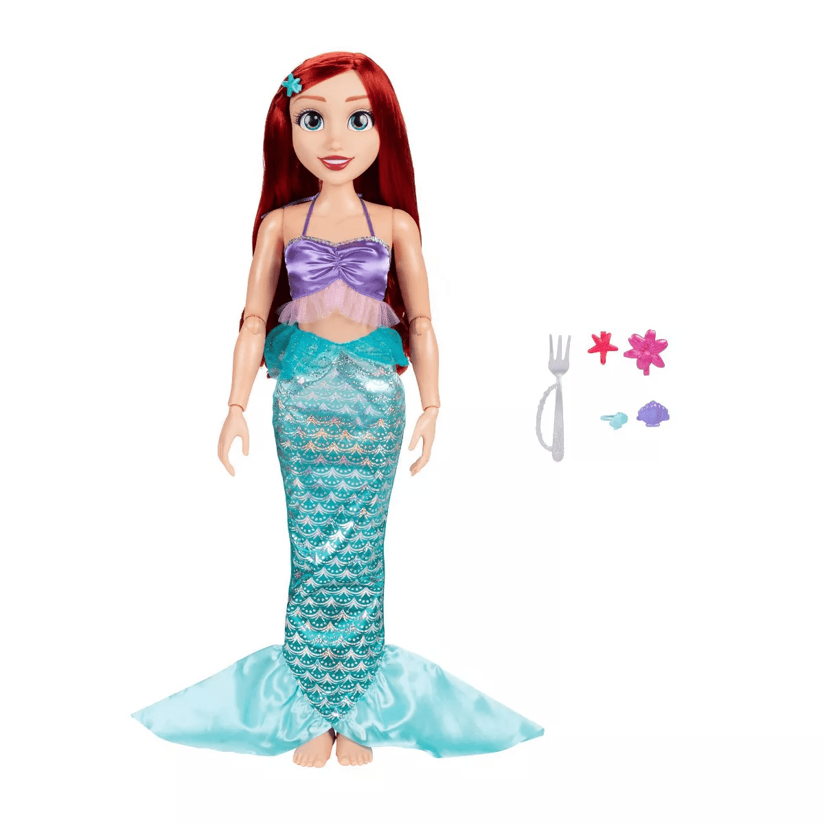 Disney Princess Ariel Playdate Doll, 32' Tall with Accessories - Little ...