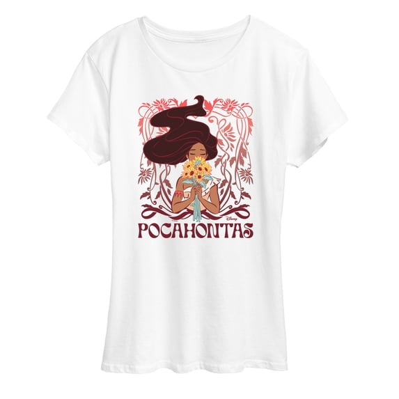 Disney Princess - Pocahontas Art Nouveau - Women's Short Sleeve Graphic ...