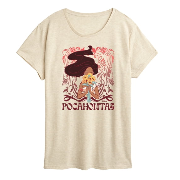 Disney Princess - Pocahontas Art Nouveau - Women's Short Sleeve Graphic ...