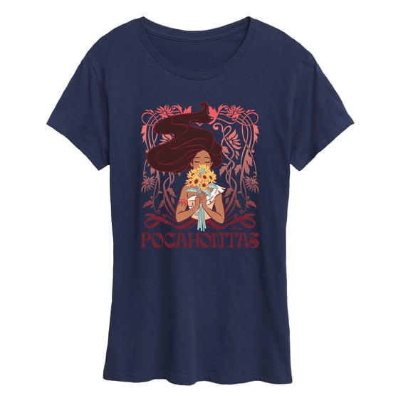 Disney Princess - Pocahontas Art Nouveau - Women's Short Sleeve Graphic ...
