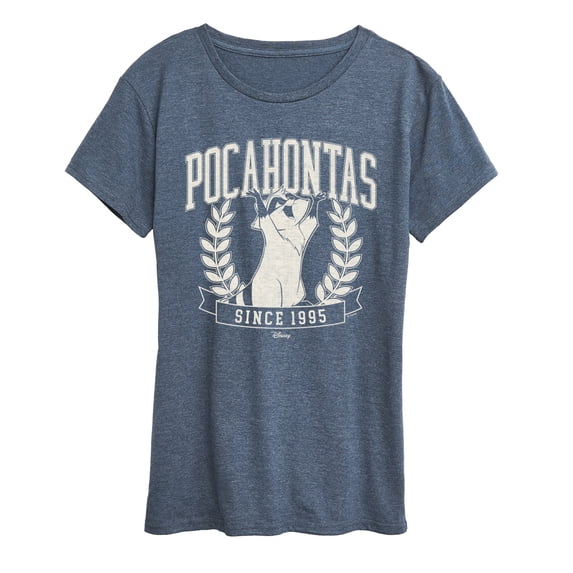 Disney Princess - Pocahontas Collegiate - Women's Short Sleeve Graphic ...