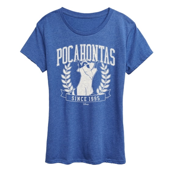 Disney Princess - Pocahontas Collegiate - Women's Short Sleeve Graphic ...