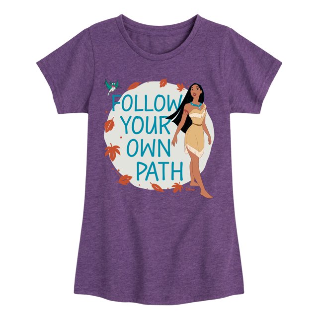Disney Princess - Pocahontas Follow Your Own Path - Girls Fitted Short ...