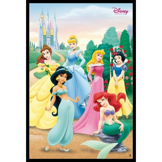 Disney Princess/ Pose Laminated & Framed Poster (24 x 36) - Walmart.com