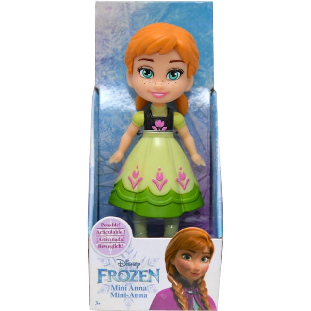 Disney Princess Poseable Kid Anna Mini Toddler Frozen Doll 3" - Walmart.com