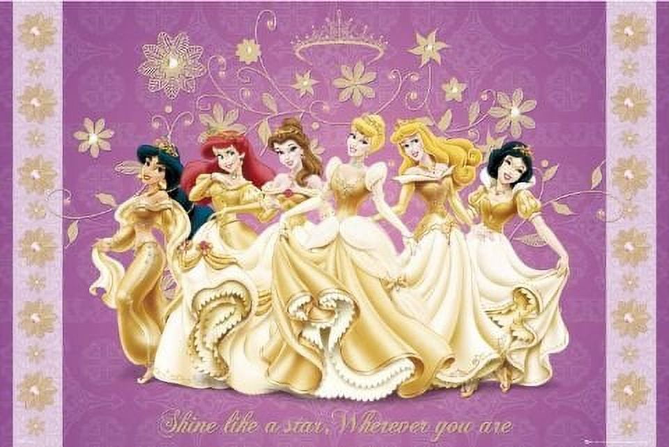 Disney Princess Poster - Shine Like A Star - New 24x36 - Walmart.com
