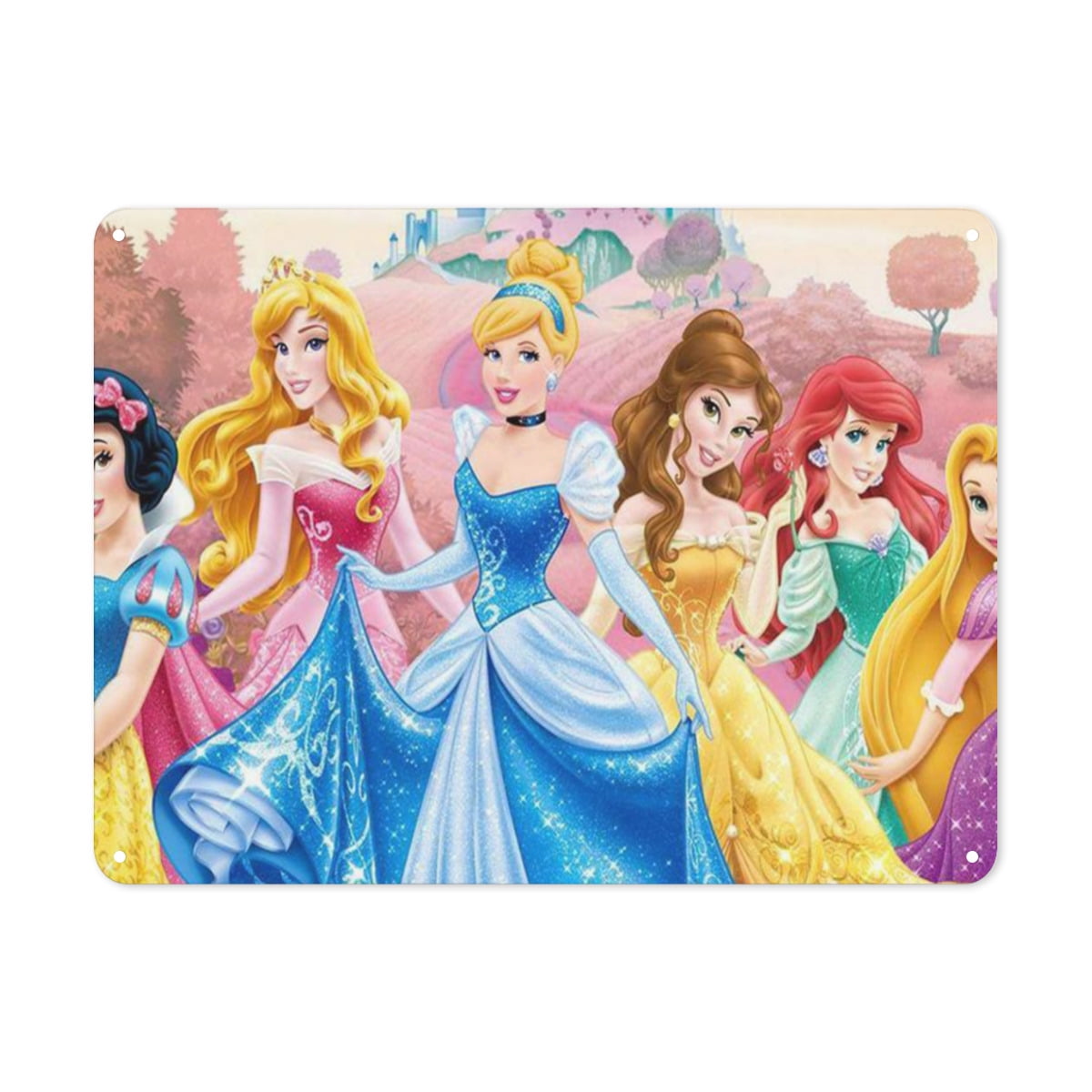Disney Princess Poster Tin Painting Halloween Retro Tin Sign Retro ...