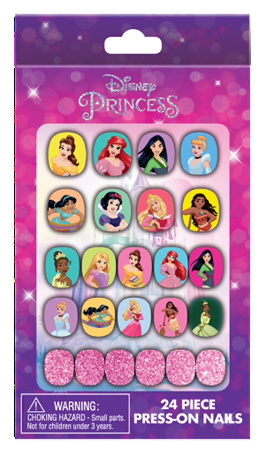 Disney Princess Press-On Nails, Multiple Colors, 24 Pieces - Walmart.com