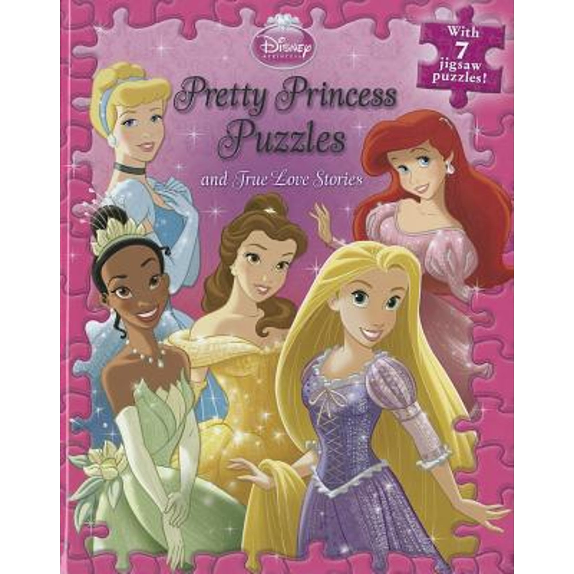 Pre-Owned Disney Princess: Pretty Princess Puzzles (Jigsaw Puzzle Book ...