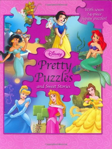 Pre-Owned Disney Princess Pretty Puzzles and Sweet Stories (Princesses ...
