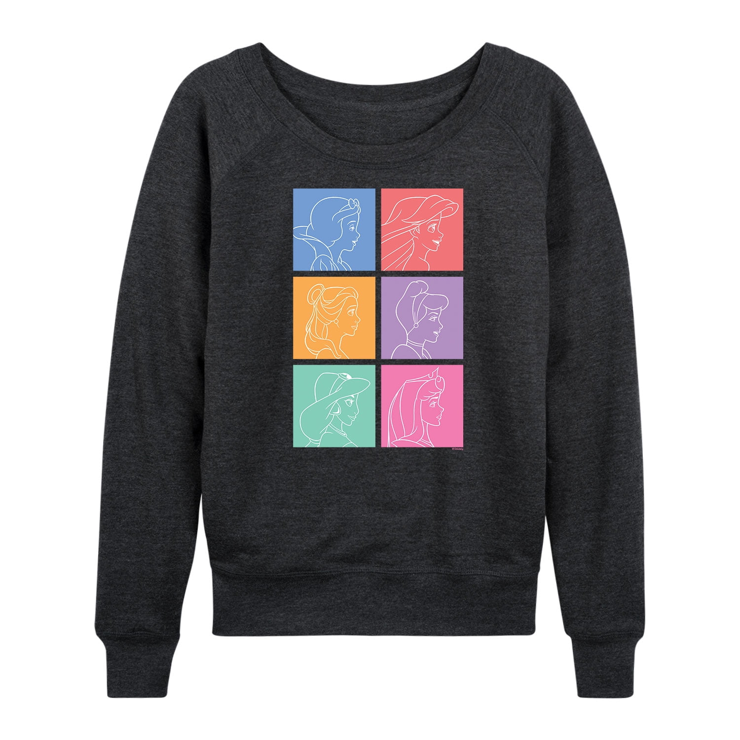 Disney Princess - Princess Grid - Women's Lightweight French Terry Long ...