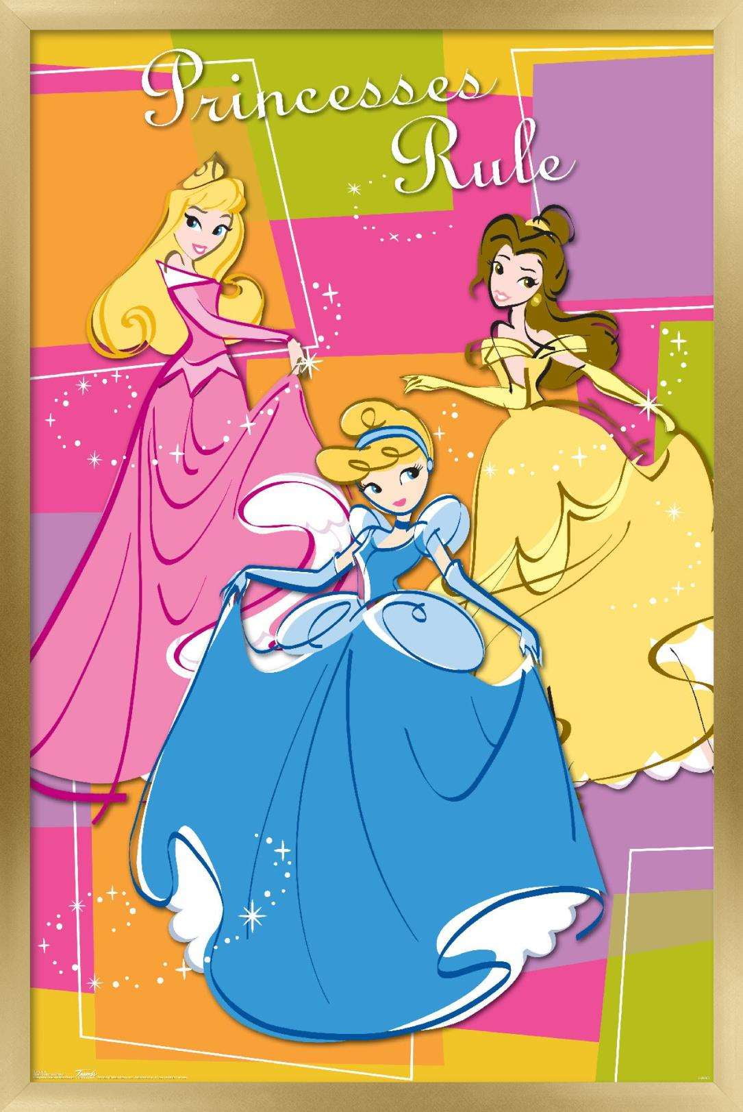 Disney Princess - Princess Rule Wall Poster, 14.725" x 22.375", Framed ...