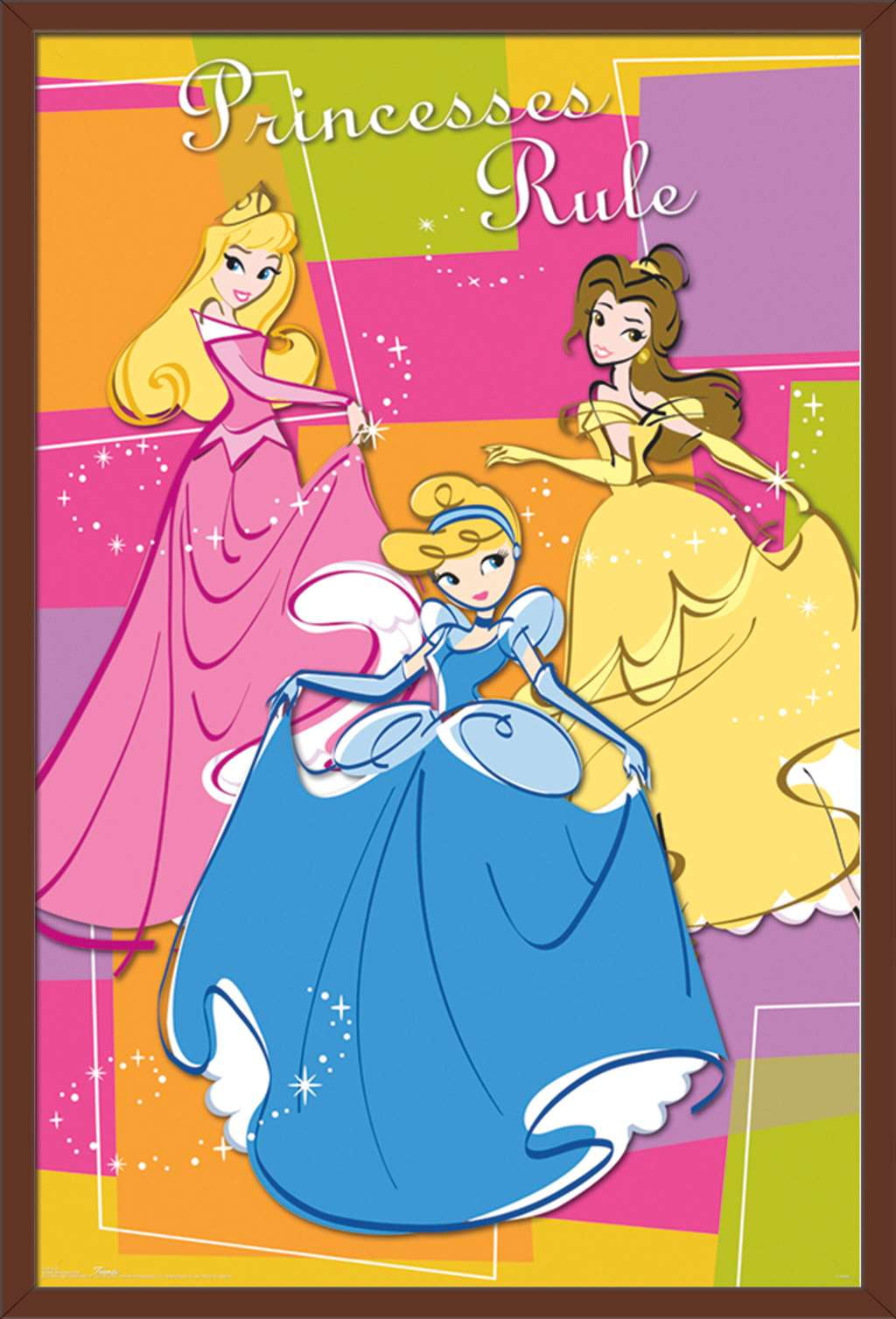 Disney Princess - Princess Rule Wall Poster, 22.375" x 34", Framed ...