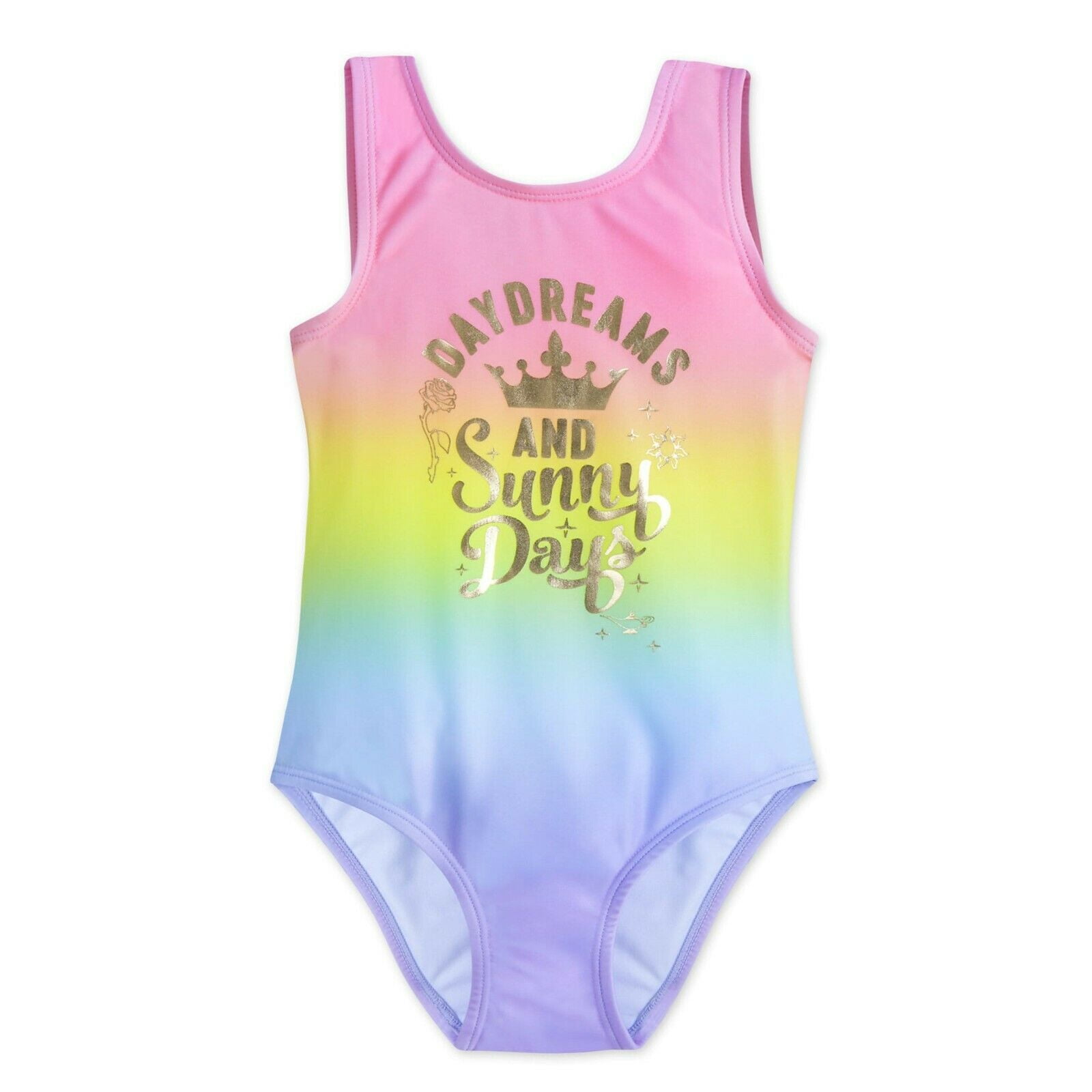 Disney Princess Rainbow Swimsuit Girls Size 2 Toddler - Walmart.com