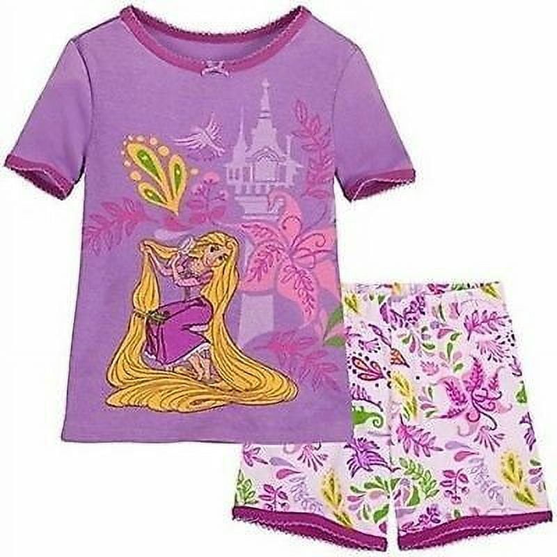 Disney Princess Rapunzel 2 PC Tight Fit Cotton Pajama Set Girl Size ...