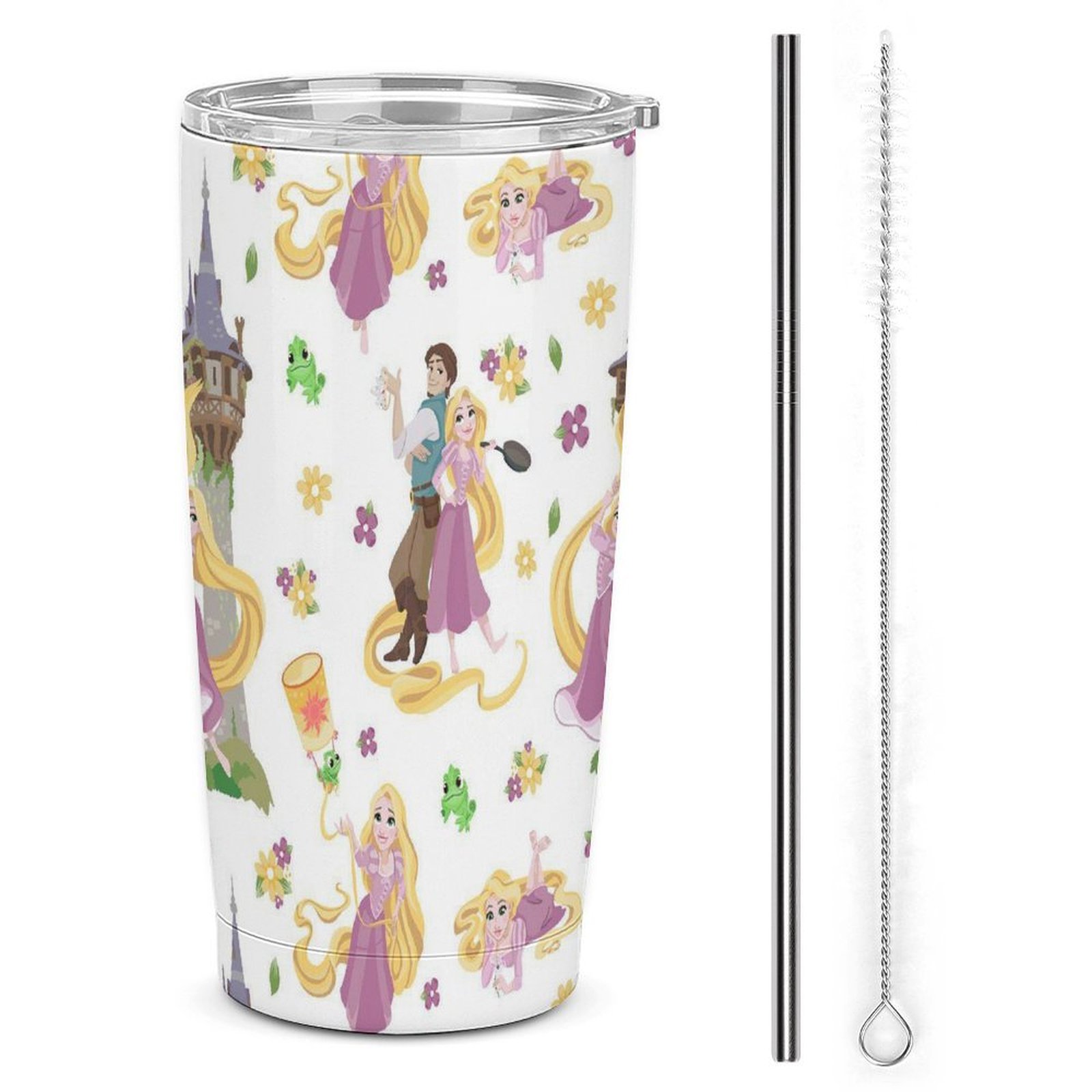 Disney Princess Rapunzel Cartoon car stainless steel travel mug ...