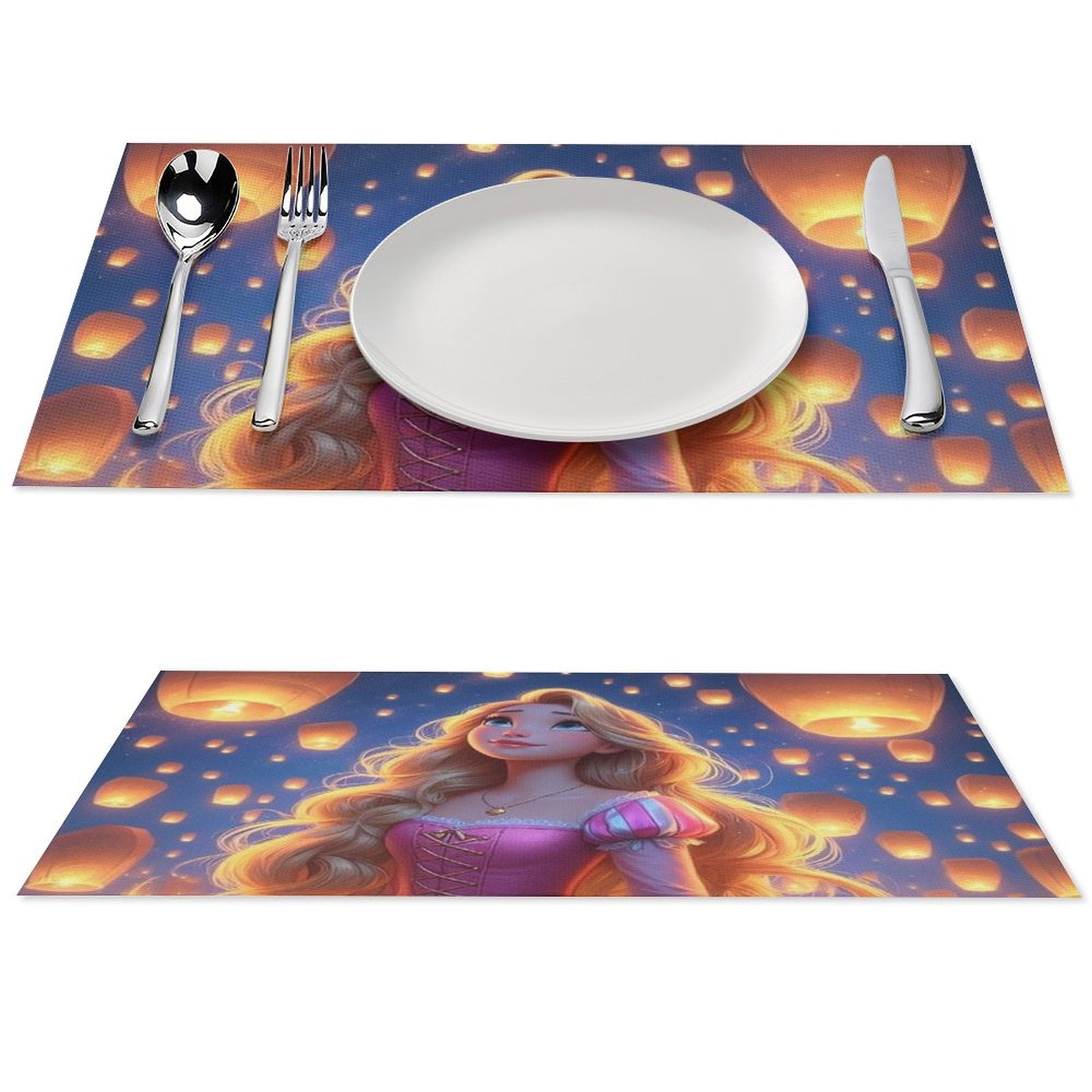 Disney Princess Rapunzel Cartoon placemats are suitable for indoor ...