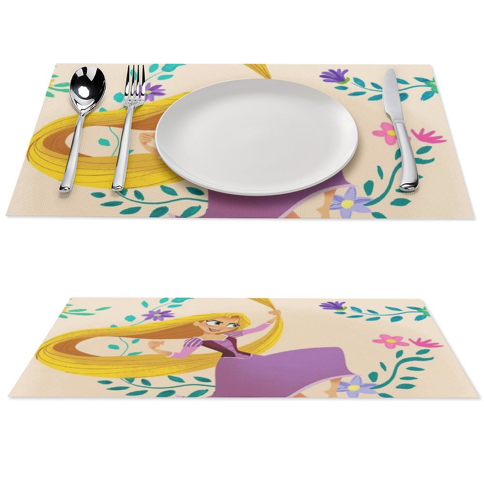 Disney Princess Rapunzel Cartoon placemats are suitable for indoor ...