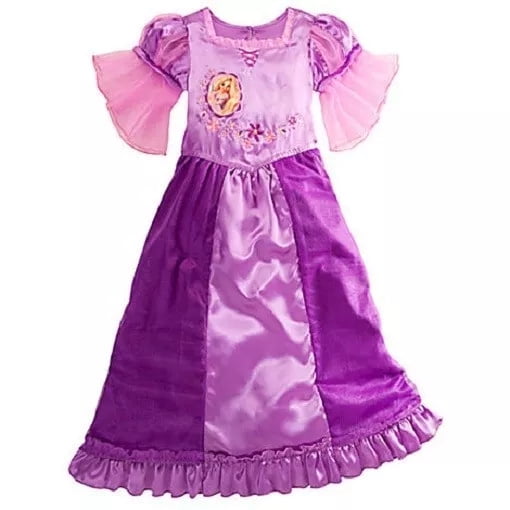 Disney Princess Rapunzel Girl's Deluxe Costume Satinet, Tulle Nightgown Size 5/6 - Walmart.com