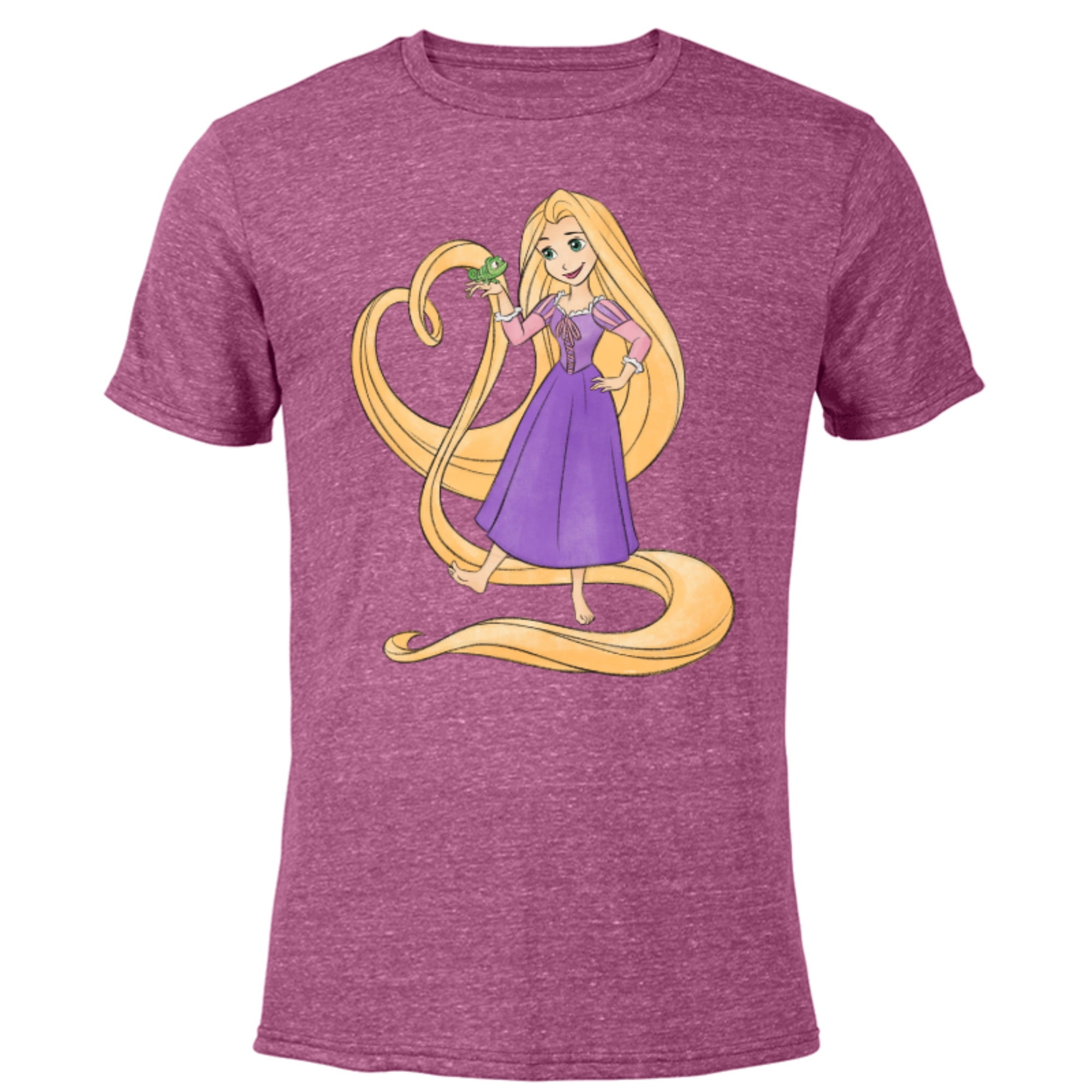 Disney Princess Rapunzel Heart and Pascal - Short Sleeve Blended T ...
