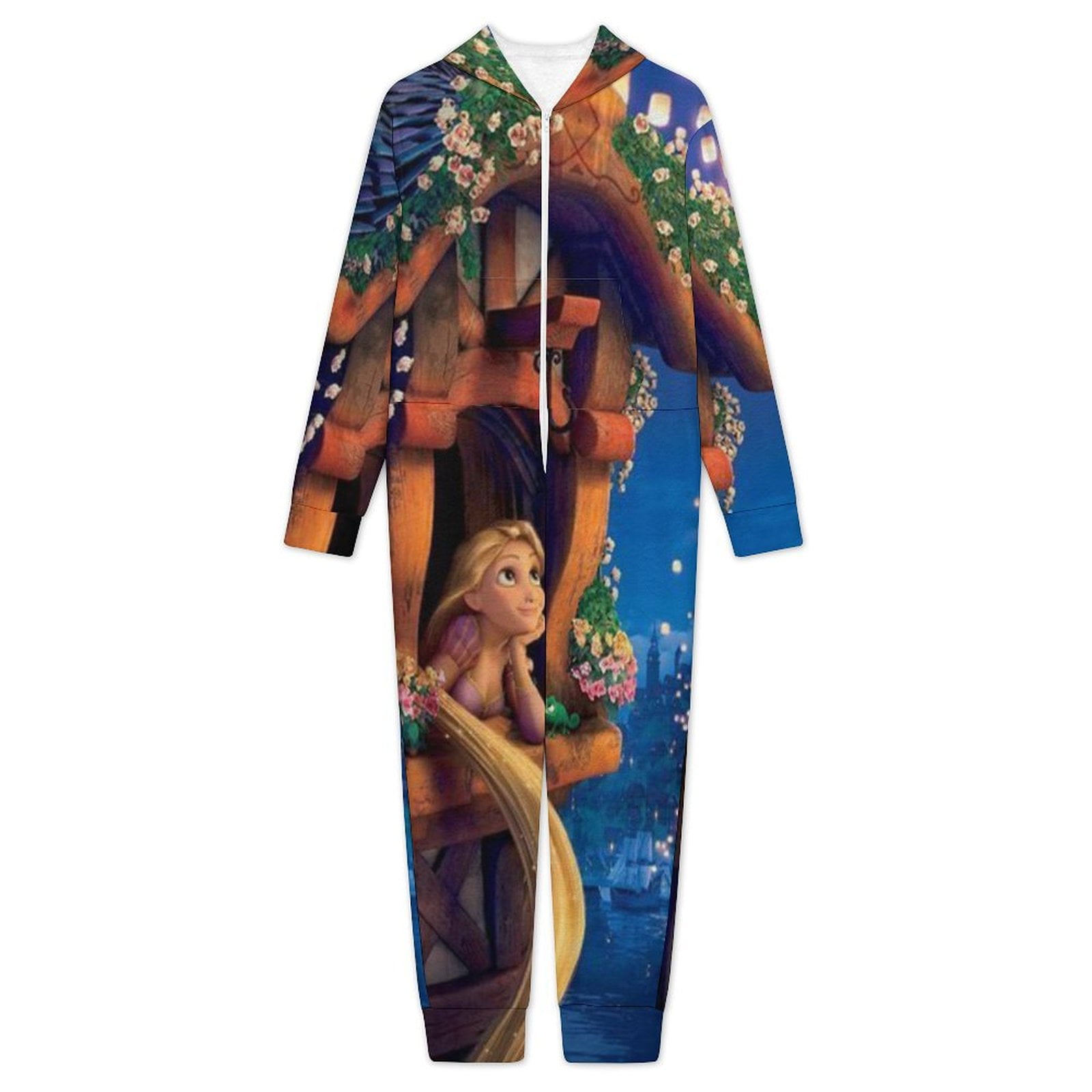 Disney Princess Rapunzel Kids One-piece Pajamas Cartoon for Girls ...