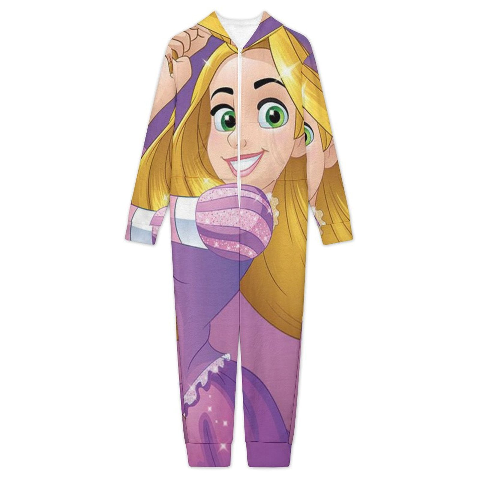 Disney Princess Rapunzel Kids One-piece Pajamas Cartoon for Girls ...