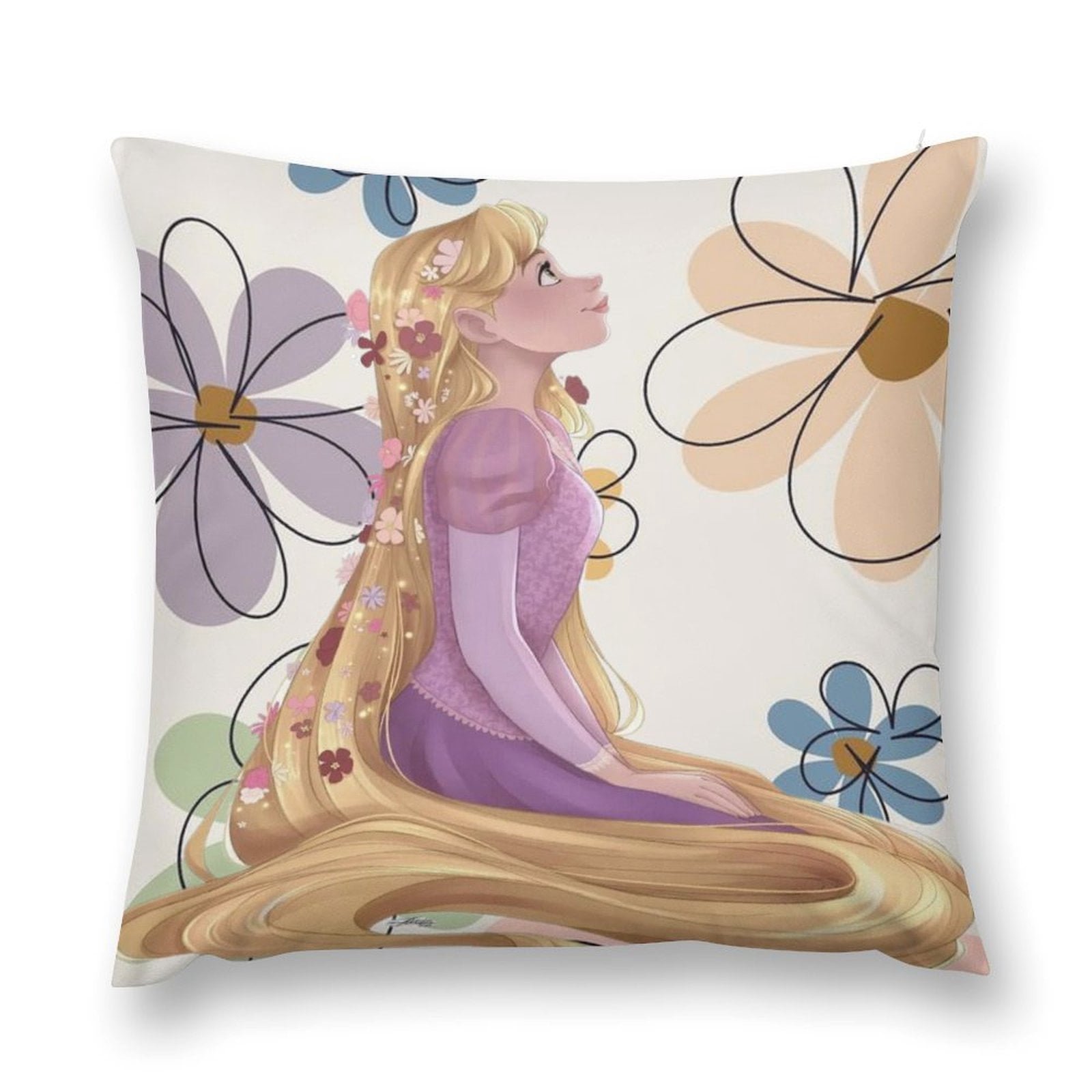 Disney Princess Rapunzel Pillowcase Cartoon Anime for Living Room ...