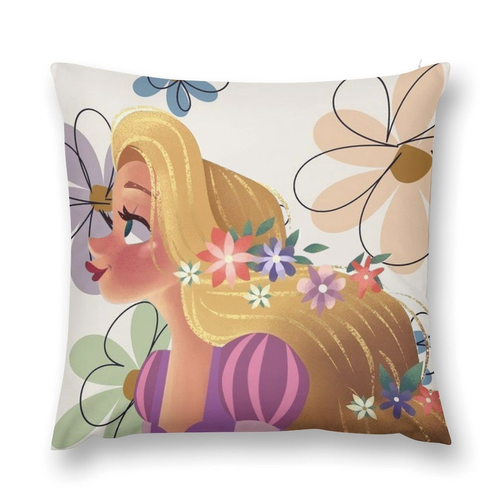Disney Princess Rapunzel Pillowcase Cartoon Anime for Living Room ...