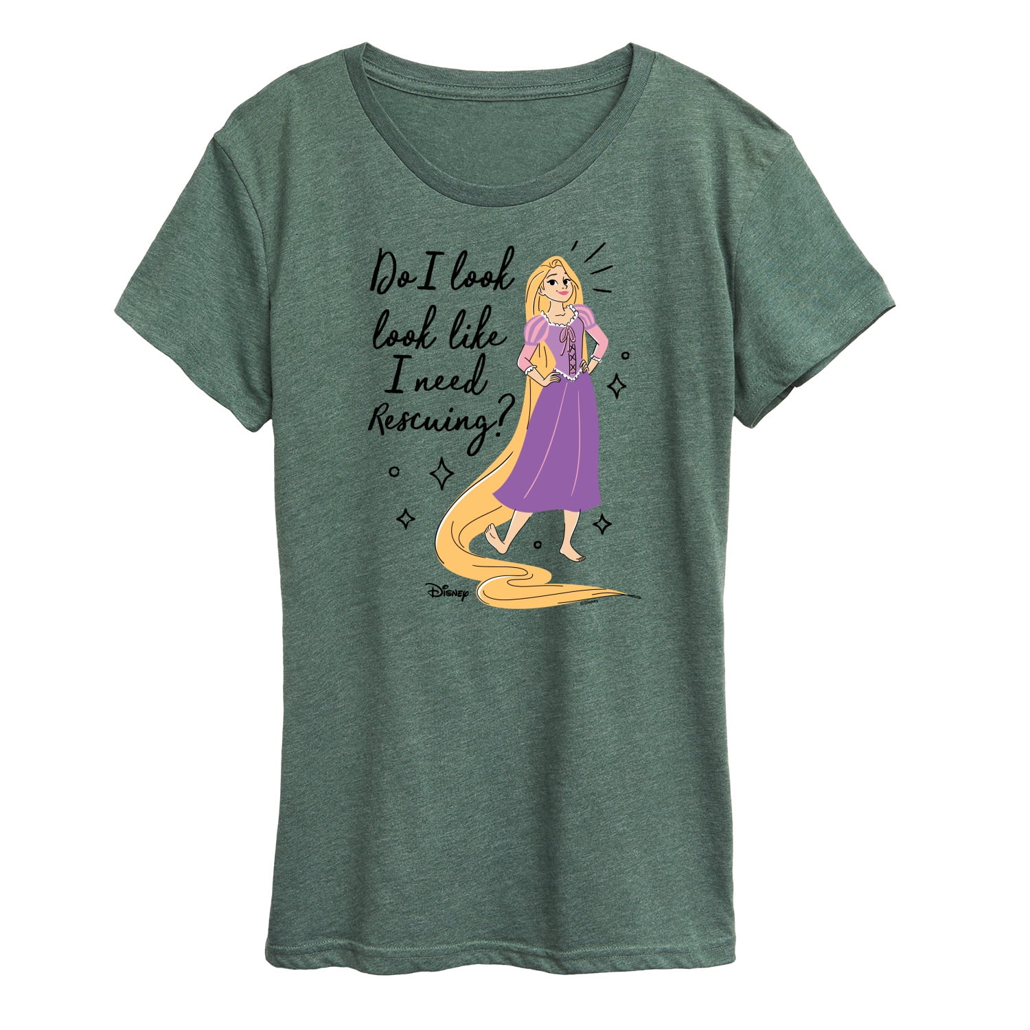 Disney Princess - Rapunzel Rescuing - Women's Short Sleeve Graphic T ...