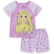 Disney Princess Girls Short Sets Shirt and Shorts Set Girl Outfits for ...