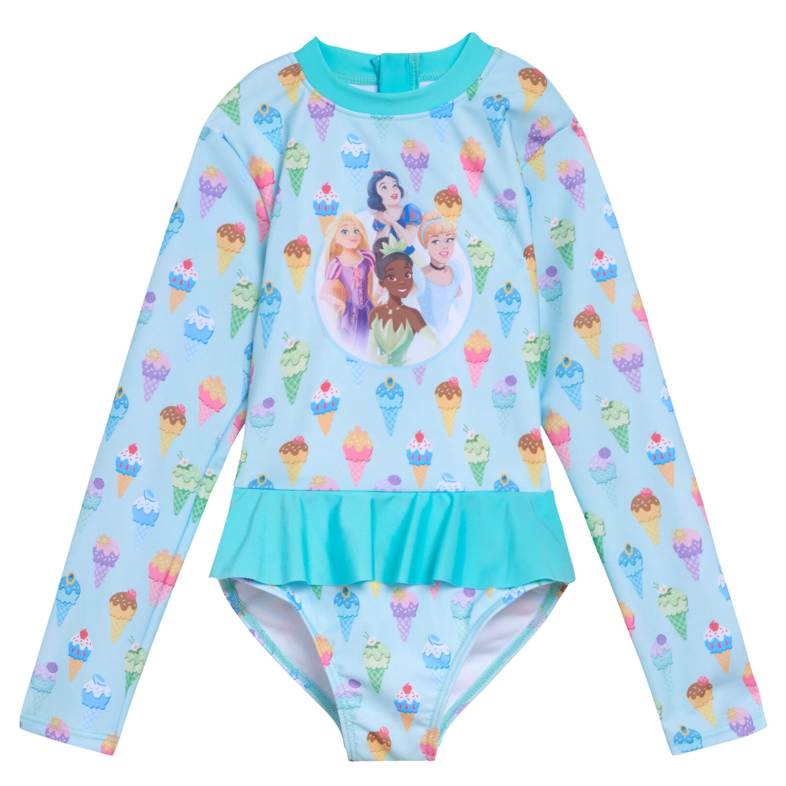 Disney Princess Rapunzel Snow White Tiana UPF 50+ One Piece Bathing ...