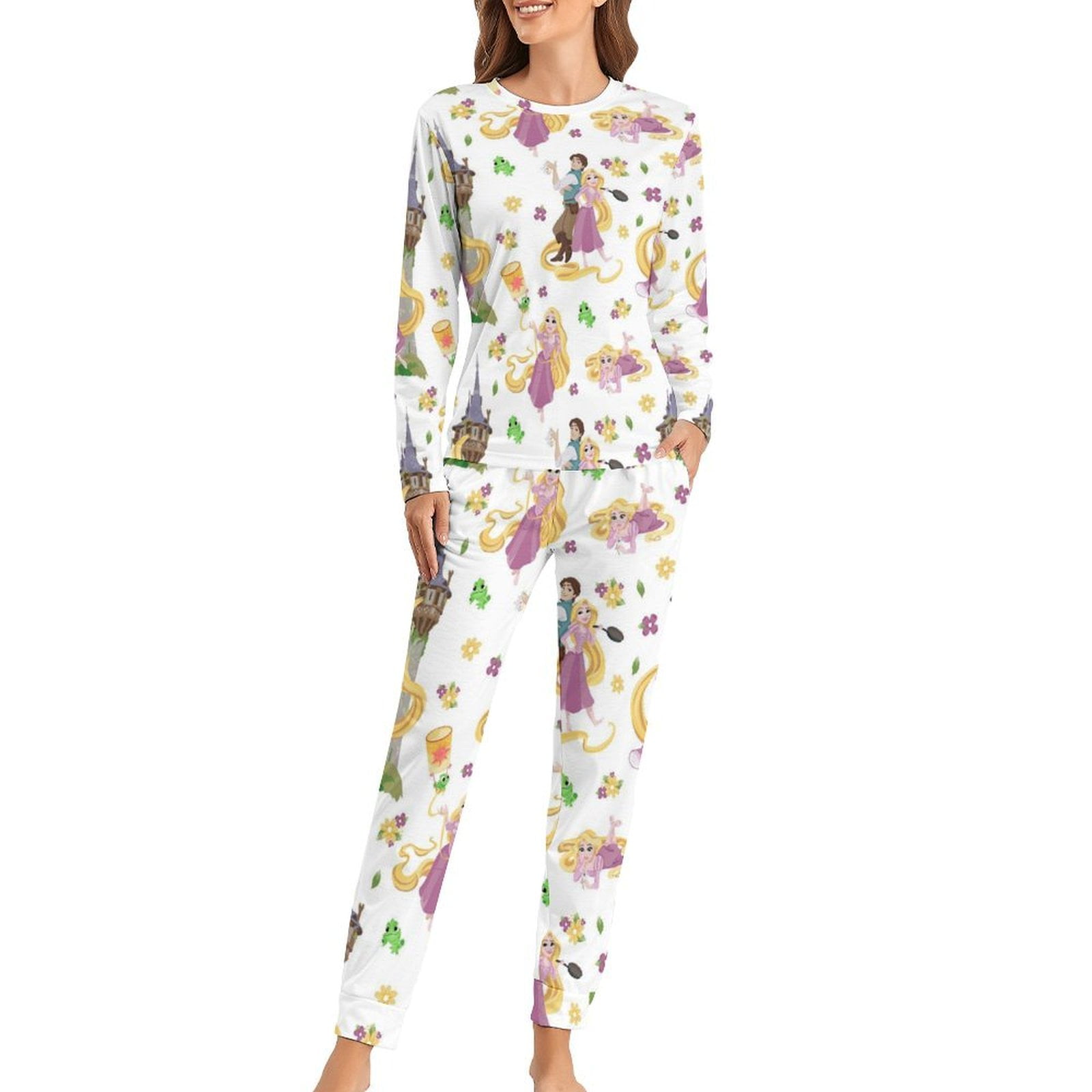 Disney Princess Rapunzel Women's Pajamas and Home Clothes Set M ...