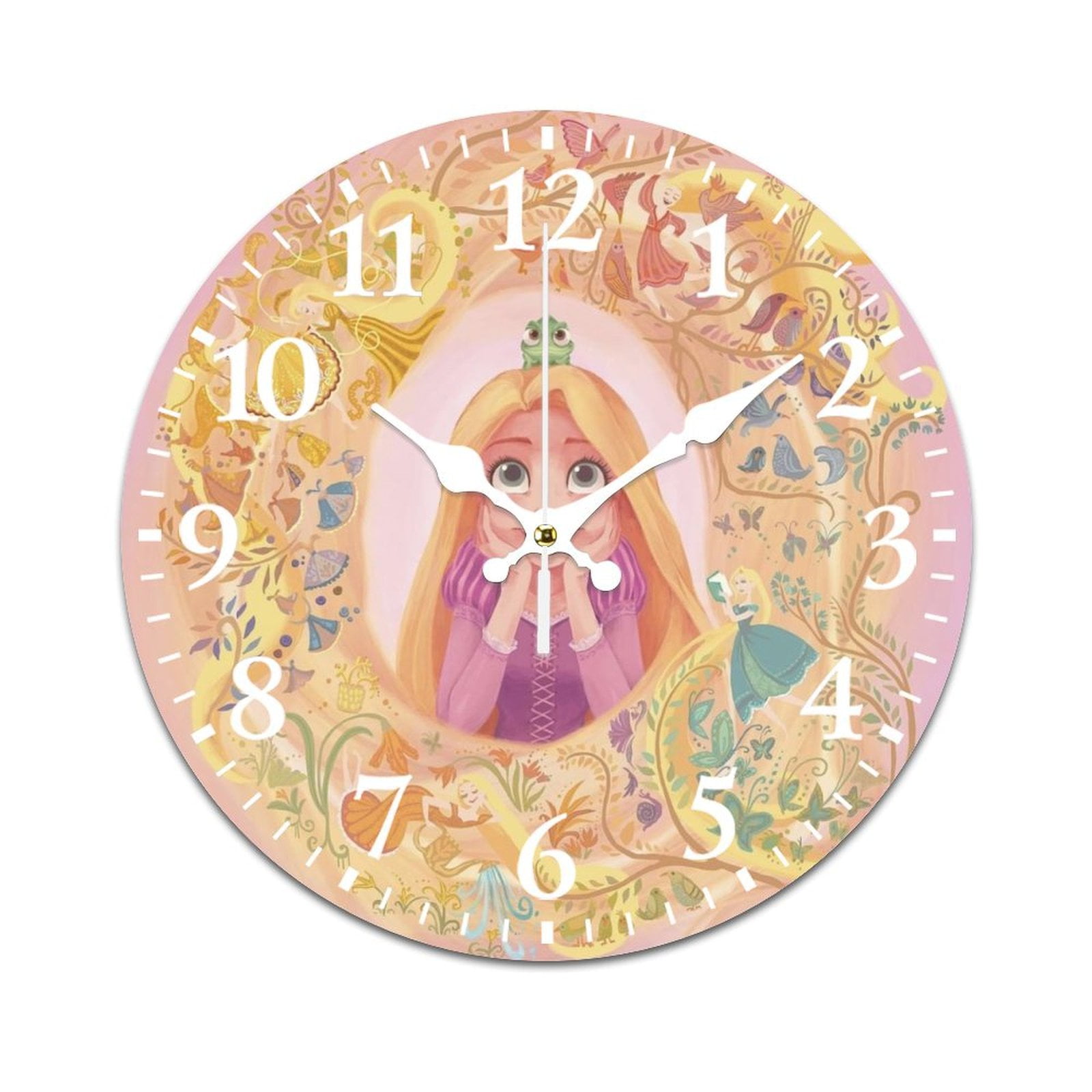 Disney Princess Rapunzel wall clocks battery operated decorative 30cm ...