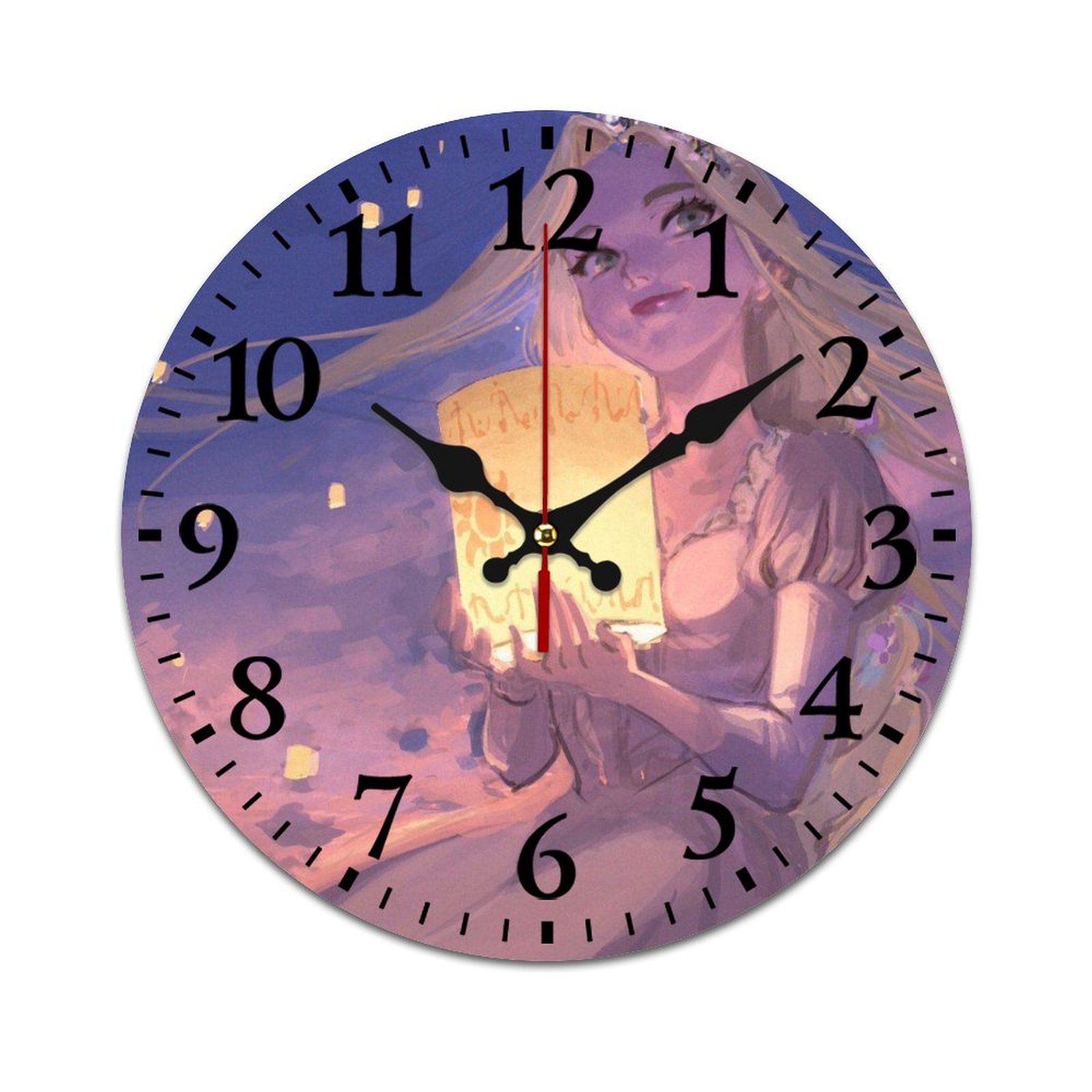 Disney Princess Rapunzel wall clocks battery operated decorative 30cm ...