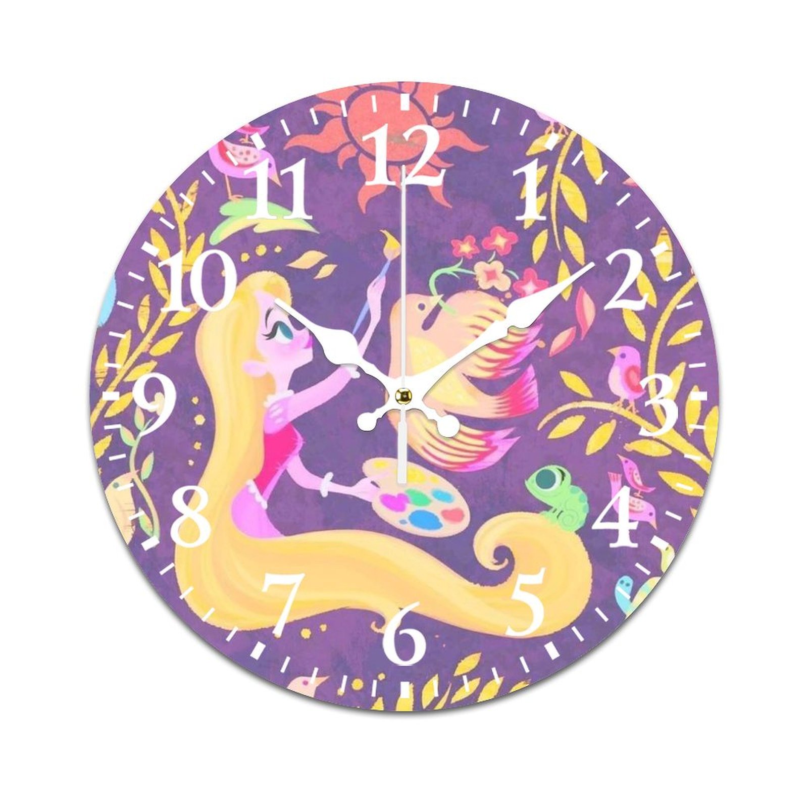 Disney Princess Rapunzel wall clocks battery operated decorative 30cm ...