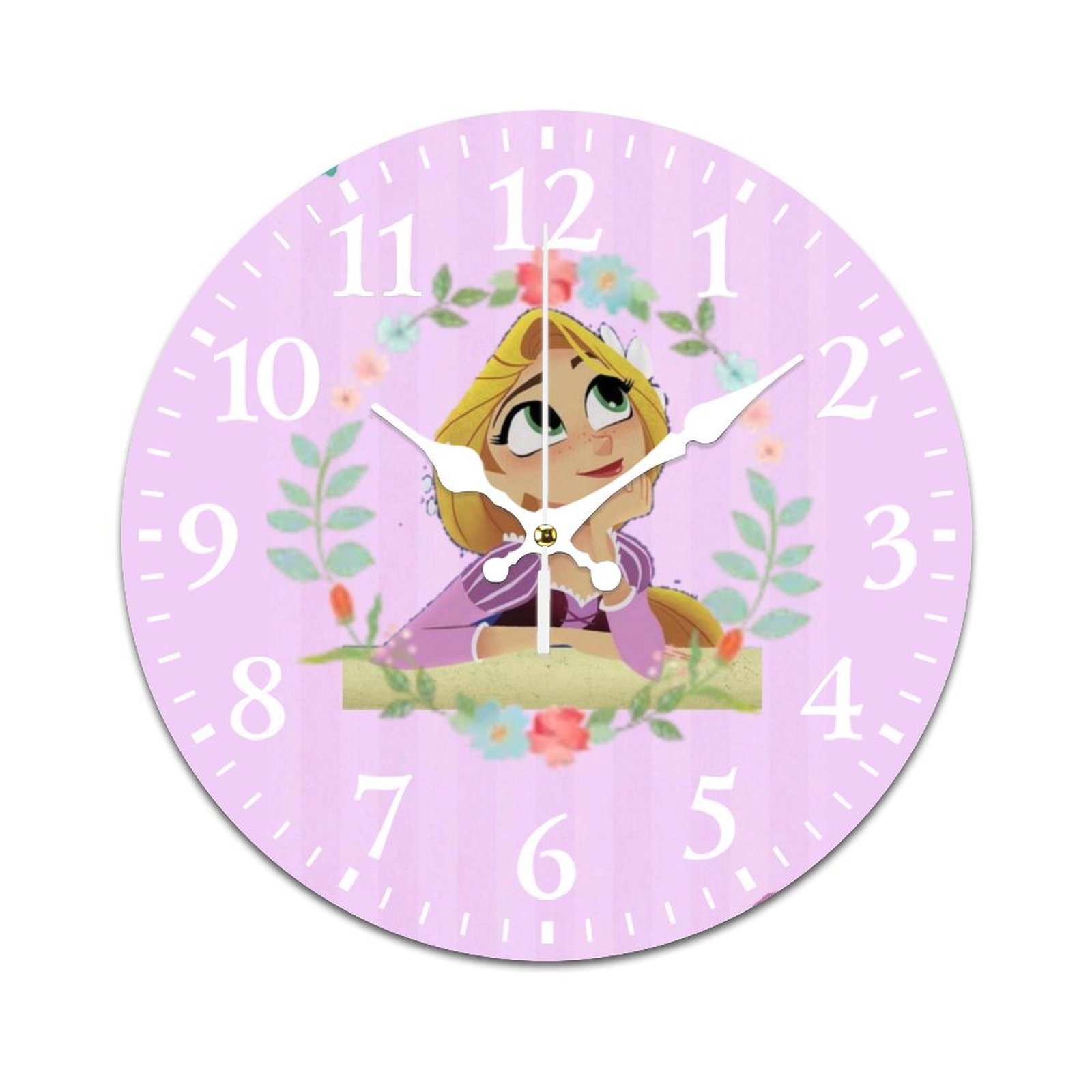 Disney Princess Rapunzel wall clocks battery operated decorative 30cm ...
