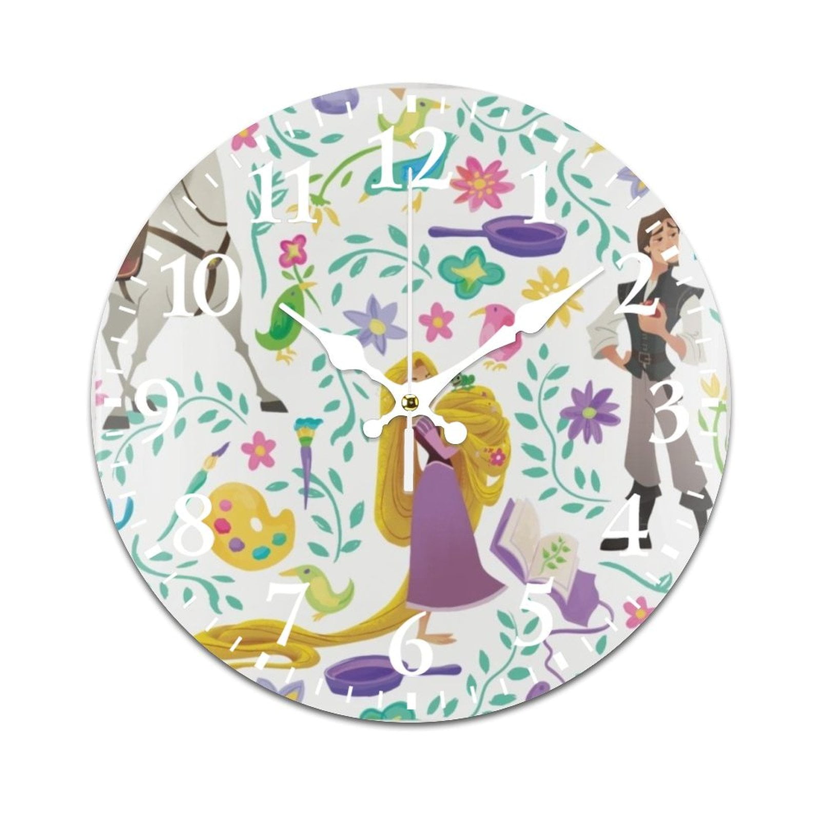 Disney Princess Rapunzel wall clocks battery operated decorative 34cm ...