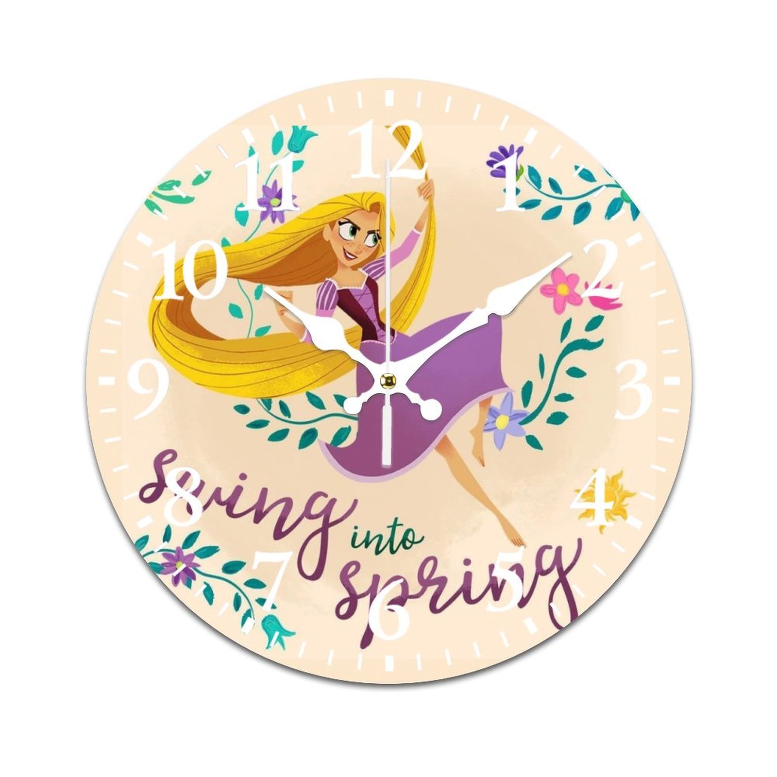 Disney Princess Rapunzel wall clocks battery operated decorative 34cm ...